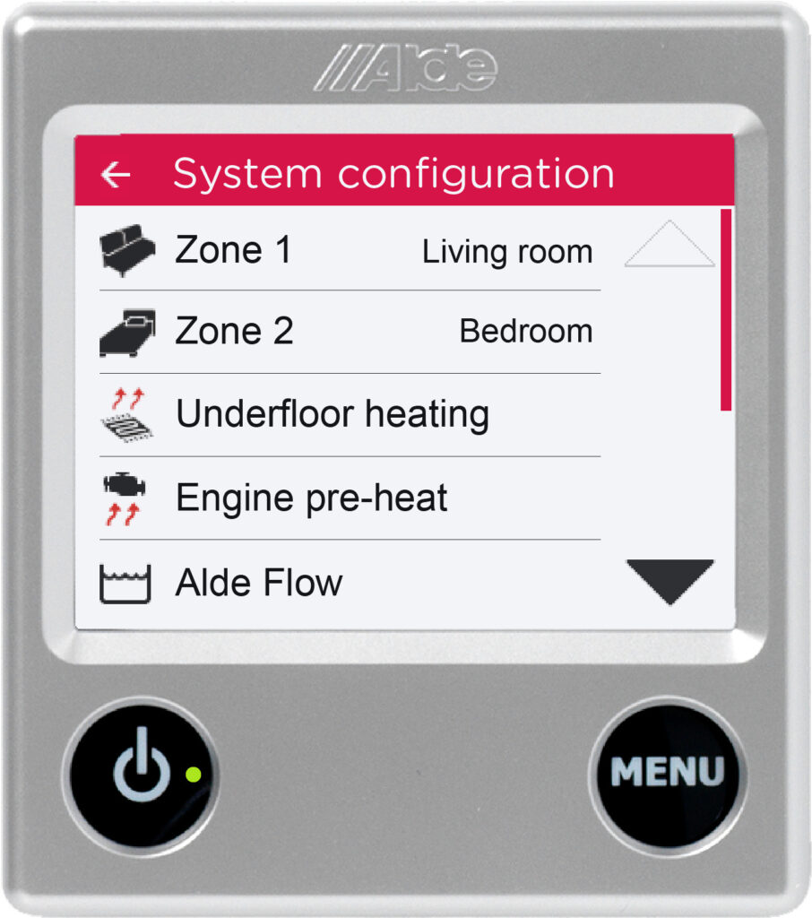 Individualise the room temperature with Alde 3020 PS - Alde